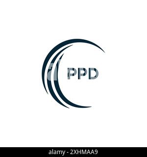 PPD logo. P P D design. White PPD letter. PPD, P P D letter logo design ...