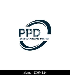 PPD logo. P P D design. White PPD letter. PPD, P P D letter logo design ...