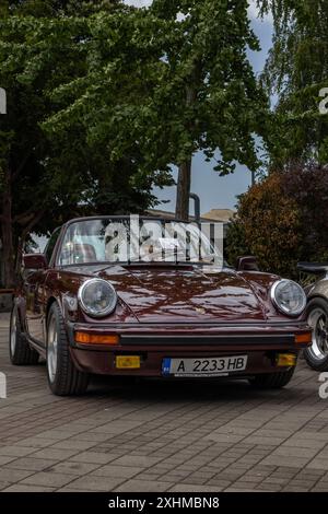Retro Porsche 911 Targa on Classic cars event in Pomorie, Bulgaria ...