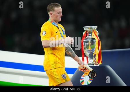 BERLIN, GERMANY - JULY 14: Jordan Pickford of England shouting during ...
