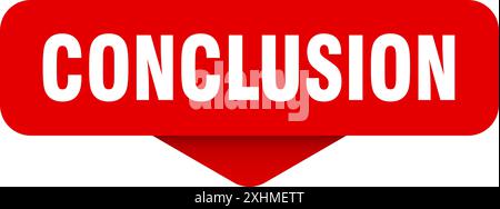 conclusion sticker. conclusion sign on transparent background ...