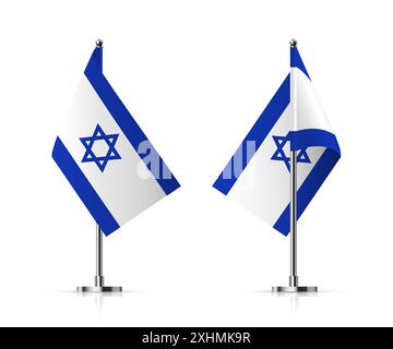 Pattern with flags of Israel. Day of Israel background. Bright ...