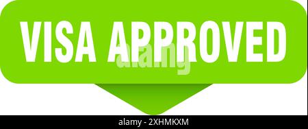 visa approved sticker. visa approved sign on transparent background ...
