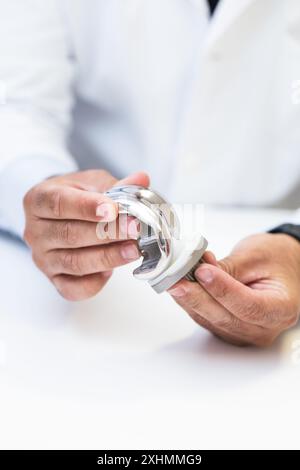 Hip Joint Prosthesis on White Background Stock Photo - Alamy
