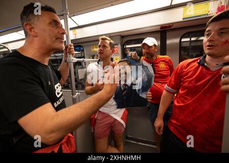 sad england fans leave berlin Stock Photo - Alamy