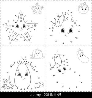 Vector dot-to-dot and color activity with pumpkin pie. Thanksgiving ...