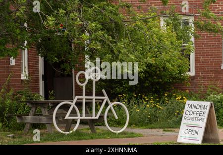 Tandem Coffee roasters cafe in Portland Maine Stock Photo - Alamy