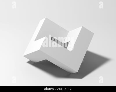 Realistic 3D Rendering Mockup Template Stock Photo - Alamy
