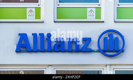 WETZLAR, HESSEN, GERMANY - 03-01-2024: Debeka insurance group logo ...