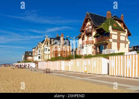 France, Calvados, Houlgate Beach Cabins Stock Photo - Alamy