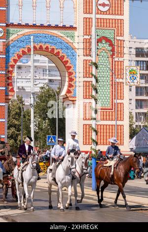 April Fair in the city of Seville, a tradition that takes place every ...