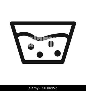 Water soak icon Black line art vector in black and white outline set ...