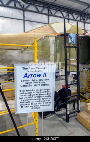 Avro Arrow jet fighter, 2/3 sized replica being built at the Avro ...