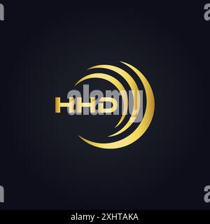 HHD logo. H H D design. White HHD letter. HHD, H H D letter logo design ...