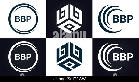 BBP logo. B B P design. White BBP letter. BBP, B B P letter logo design ...