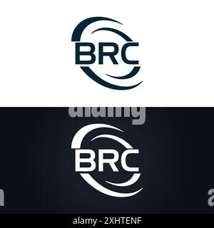 BRC logo. B R C design. White BRC letter. BRC, B R C letter logo design ...