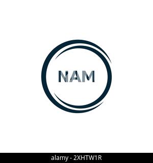 NAM logo. N A M design. White NAM letter. NAM, N A M letter logo design ...