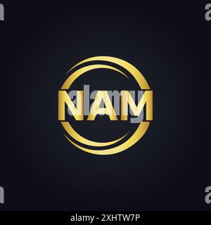 NAM logo. N A M design. White NAM letter. NAM, N A M letter logo design ...