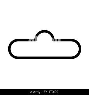 Hook icon linear logo mark set collection in black and white for web Stock Vector Image & Art ...