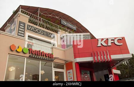 Restaurant area, Abuja, Nigeria, Africa. Chicken Republic is a popular ...