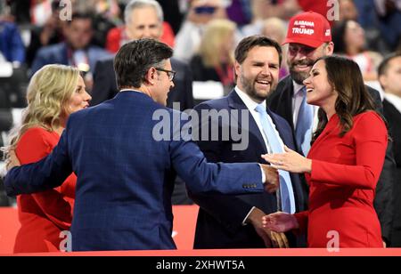 Vice President JD Vance, House Speaker Mike Johnson (R-LA) his wife ...