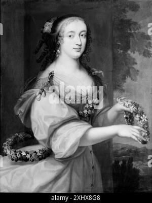 4310 Ubekendt - Portrait of a Lady Dressed as Flora Stock Photo - Alamy