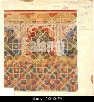 A drawing by Niels Larsen Stevns copying old Christian mosaics and ...