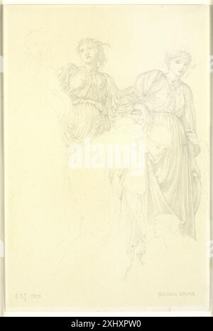 Burne-Jones Edward Coley - the Golden Stairs 1 2 (Female Head Study ...