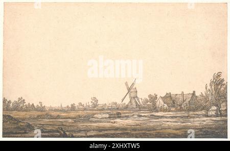 This 17th-century drawing depicts the rural area of Rütti, a village ...