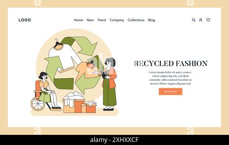 Circular Economy concept. Individuals engaging in upcycling practices ...