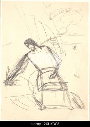 Drawing by Karl Isakson depicting the biblical scene of Lazarus being ...