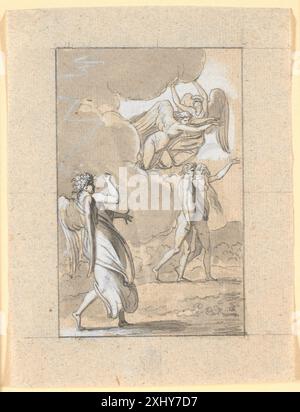 A drawing depicting the expulsion from paradise, created by Gudrun ...