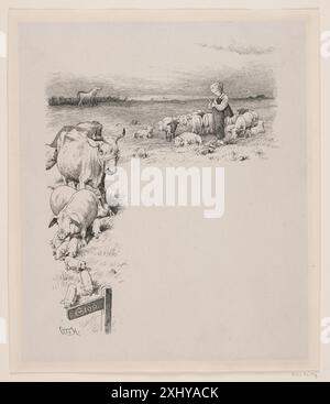 Illustration to Christian Winther, "Chresten and Lene Bøhme, Waldemar ...