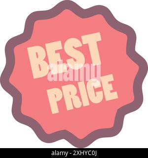 Best value for money label or sticker on white background, vector ...