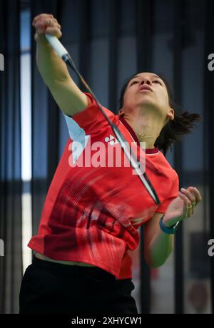 Aartselaar, Belgium. 16th July, 2024. Belgian Lianne Tan pictured in ...