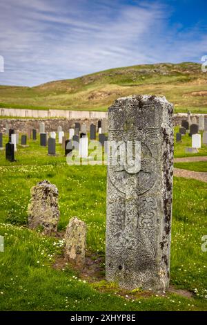 The Farr Stone in the church graveyard of Strathnaver, Sutherland ...