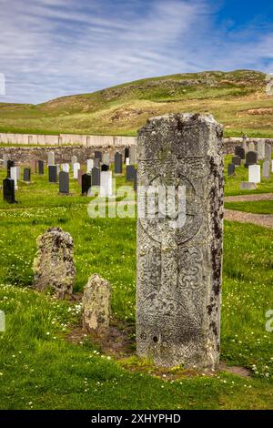 The Farr Stone in the church graveyard of Strathnaver, Sutherland ...