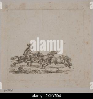 Christian David Gebauer, En kosak som fanger heste, 1813 Stock Photo ...