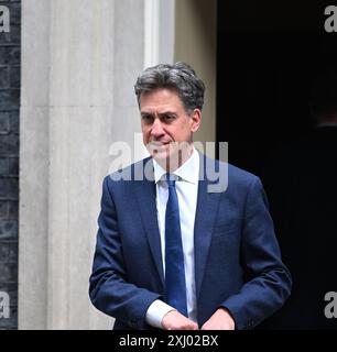 Energy Security and Net Zero Secretary Ed Miliband arrives in Downing Street, London, for a ...