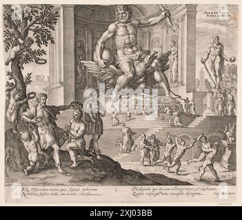 Jupiter, Crispijn van de Passe (I), After Maerten de Vos, 1589 - 1611 ...