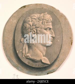 A bust of Augustus, showing facial features, hairstyle, and Roman ...