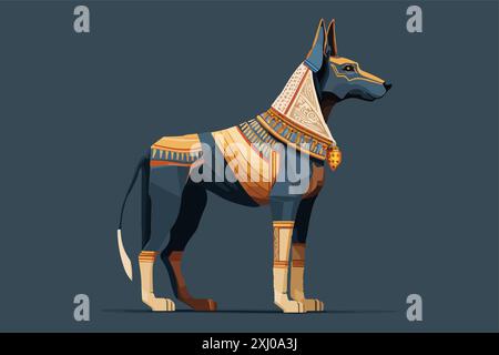 Pharaonic Dog vector illustration Stock Vector Image & Art - Alamy