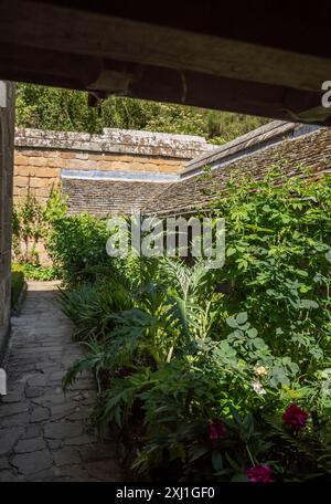 Monk's vegetable garden in Grace Mount Priory, North Yorkshire, UK ...