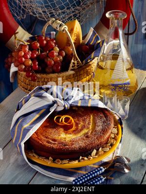 Corsican Fiadone dessert with Bruccio cheese Stock Photo - Alamy