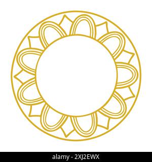 Luxurious golden mandala vector. Luxurious ornamental mandala on a dark ...