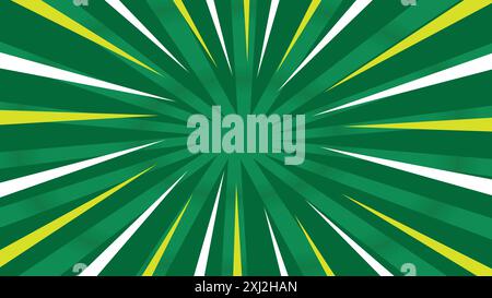 Sunburst background. Radial yellow and green lines wallpaper. Abstract ...