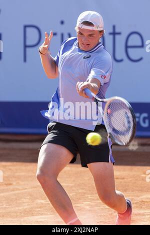 Gstaad Switzerland, 07 16 2024: Dominic Stricker (SUI) in action during ...