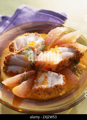 Monkfish with Roe Stock Photo - Alamy