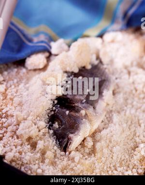 sea bream in salt crust Stock Photo - Alamy