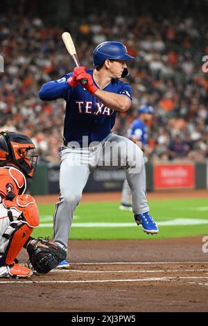 Texas Rangers' Wyatt Langford in action during a baseball game against ...